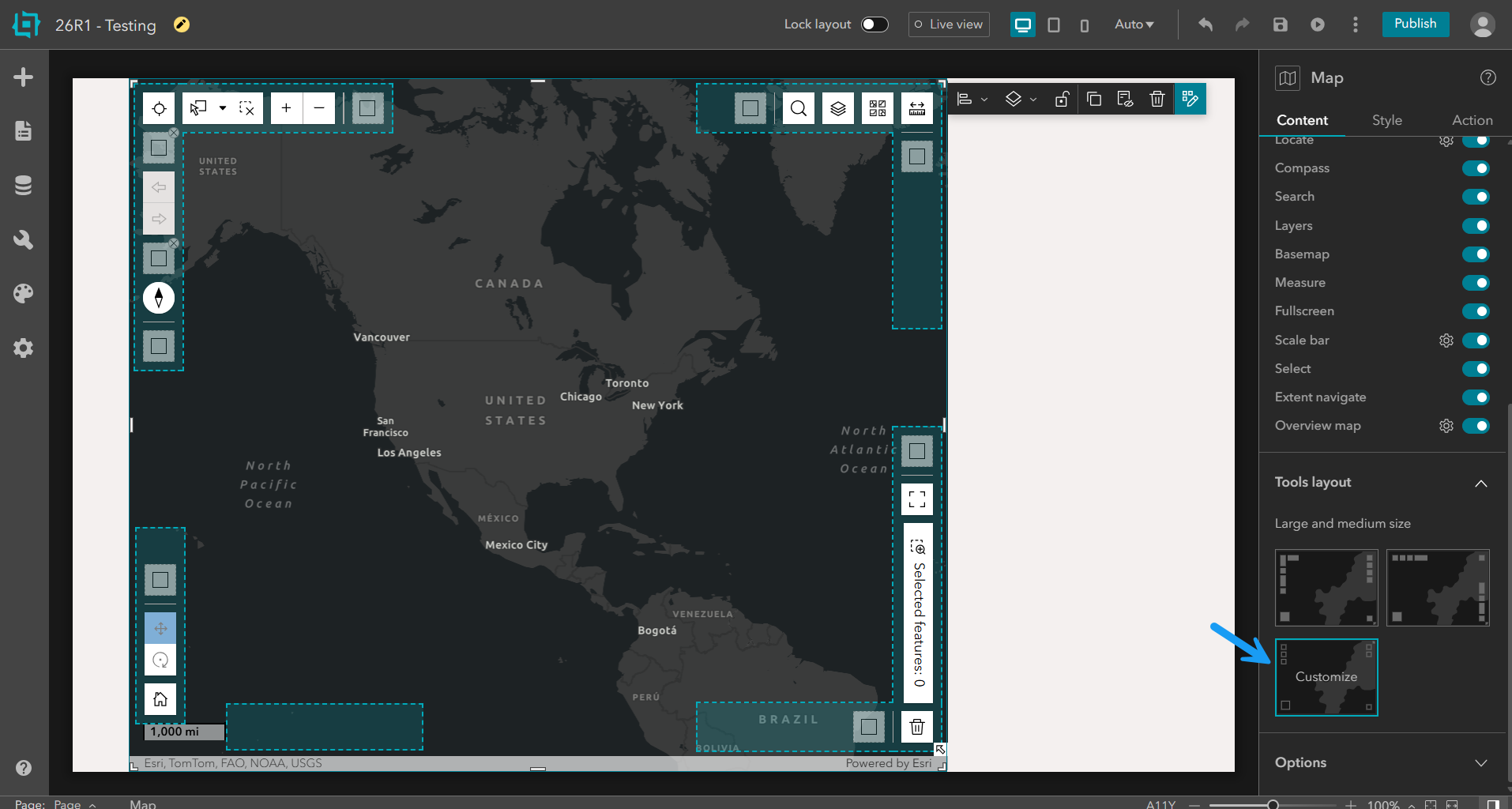 Move Measure tool in map widget - Esri Community