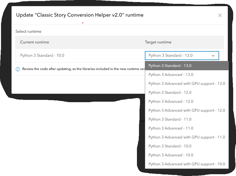 Try the Classic Story Conversion Helper - Esri Community