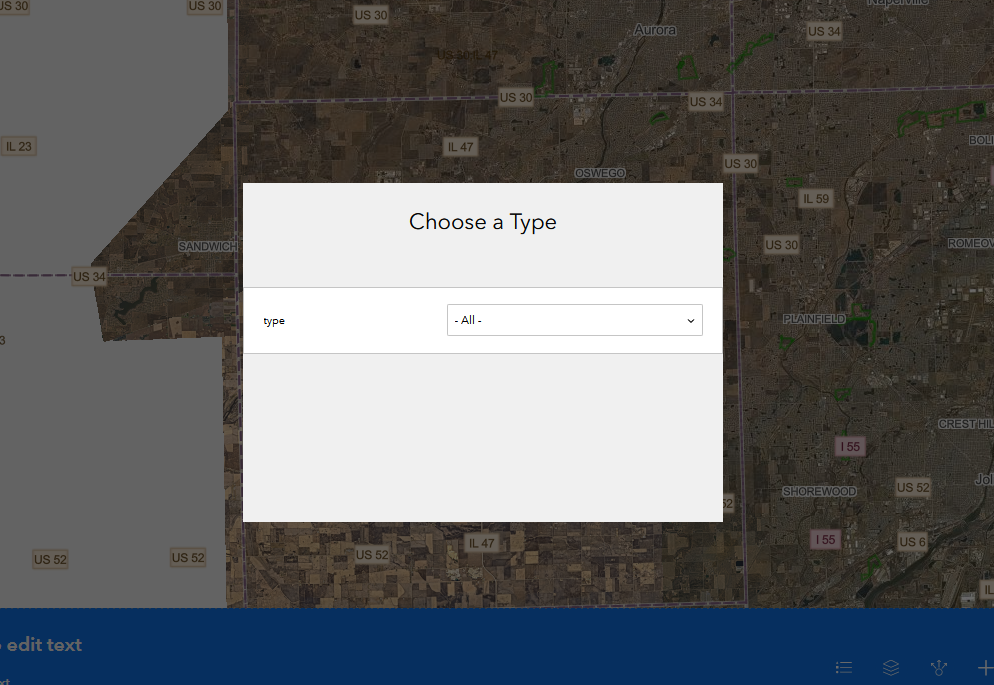 Showing a filter widget on the startup - Esri Community