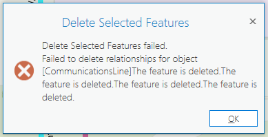 Delete Selected Features failed. - Esri Community