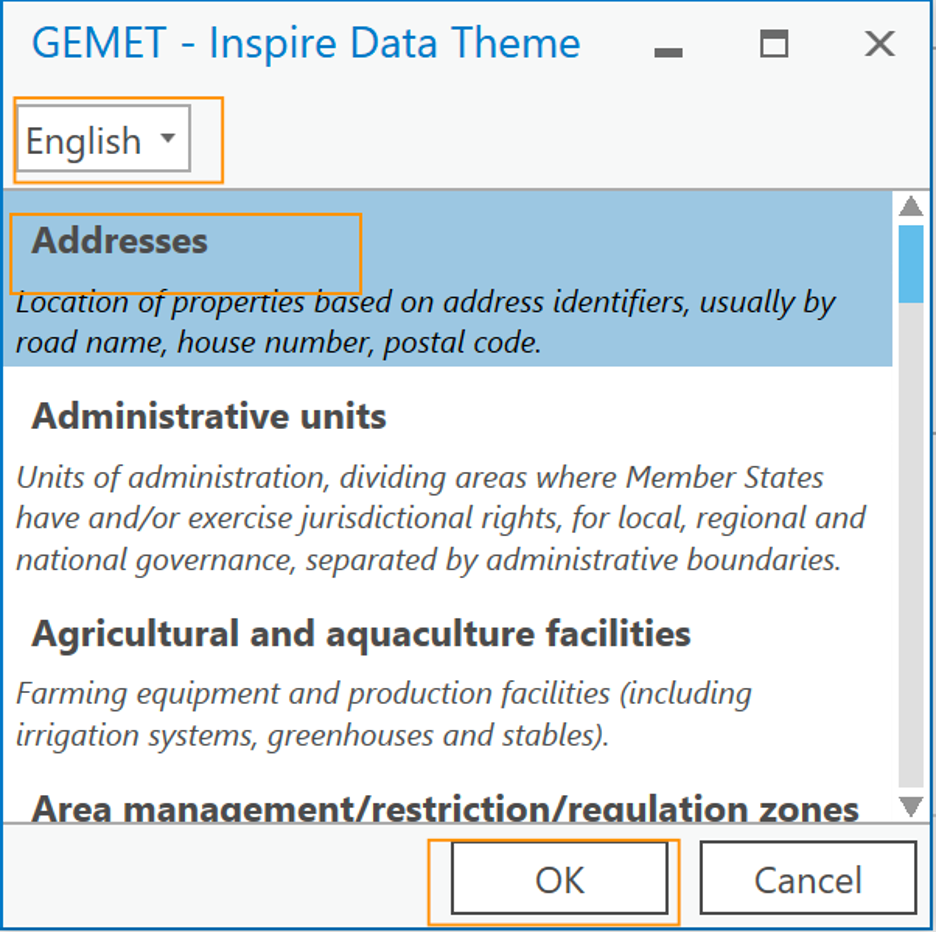 Create INSPIRE Metadata with ArcGIS Pro Add-In