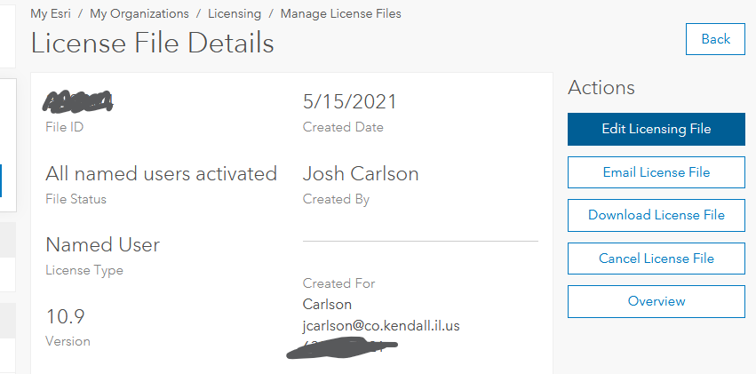 Solved: Can't generate new license file for ArcGIS Enterpr... - Esri ...