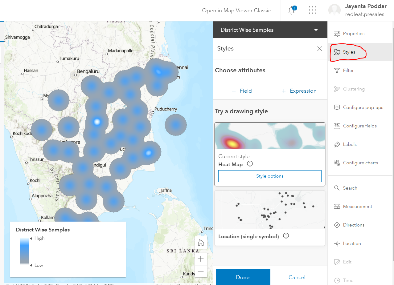 Solved: Heat map using only locations in new Map viewer - Esri Community