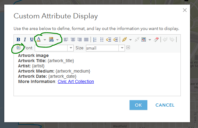 Change Colors or add html to a pop-up in the map v... - Esri Community