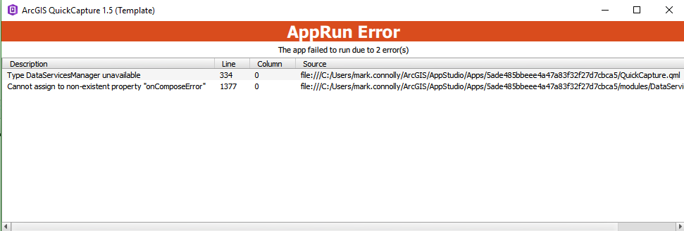 Solved: Can't find QuickCapture template in AppStudio - Esri Community