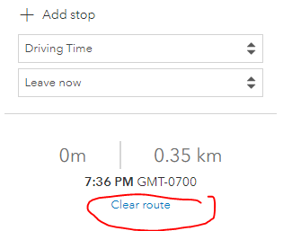 Solved: Direction Widget Clear Route - Esri Community