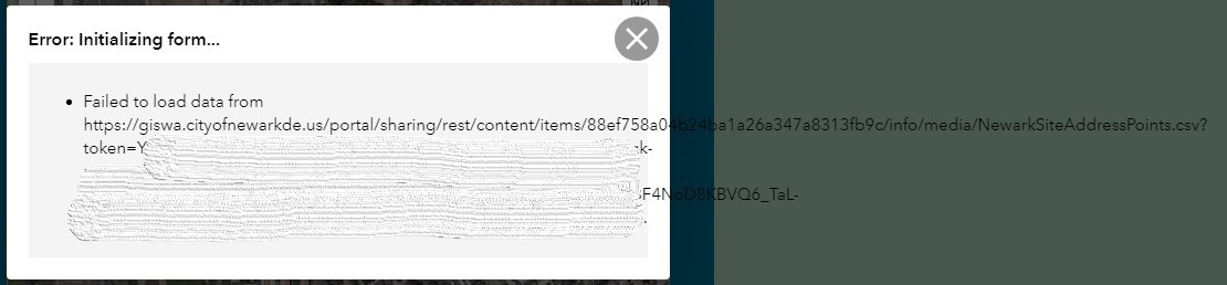 Solved: Getting "Failed to load data" error with pulldata ... - Esri ...