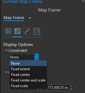 Layout View - Map Frame Constraints - Allow Fixed ... - Esri Community