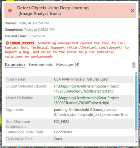 Detect Objects Using Deep Learning on 0% after ove... - Esri Community