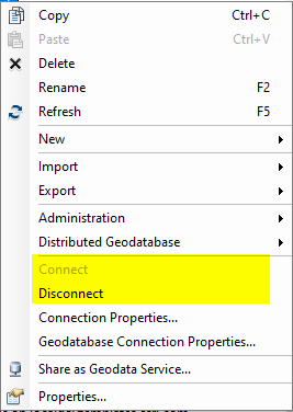 Provide a way to disconnect database connections f... - Esri Community