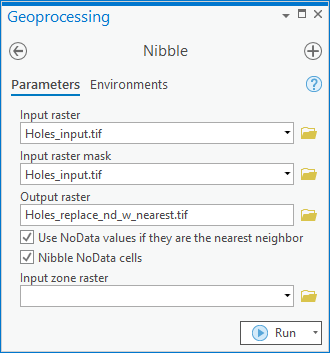 Solved: Fill Raster holes with nearest neighbour - Esri Community