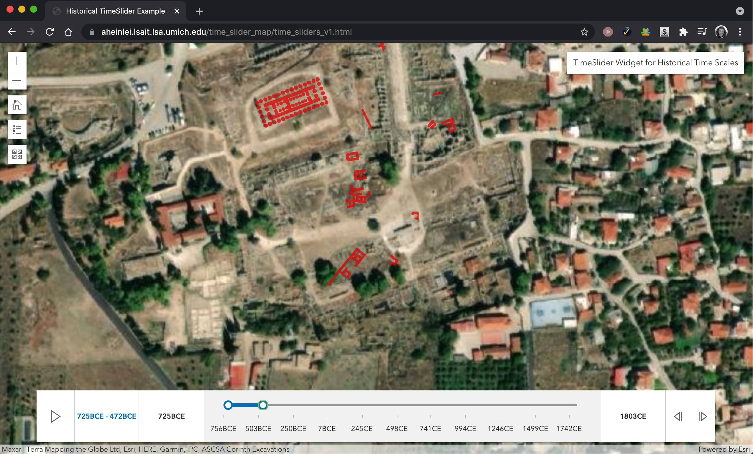 TimeSlider Widgets for Historical or Geological Ti... - Esri Community
