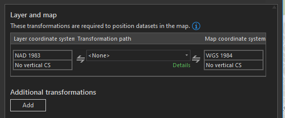 Solved: Datum Transformation cannot be found - Esri Community