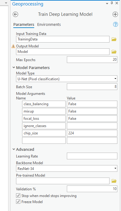 Help with deep learning and pixel classification o... - Esri Community