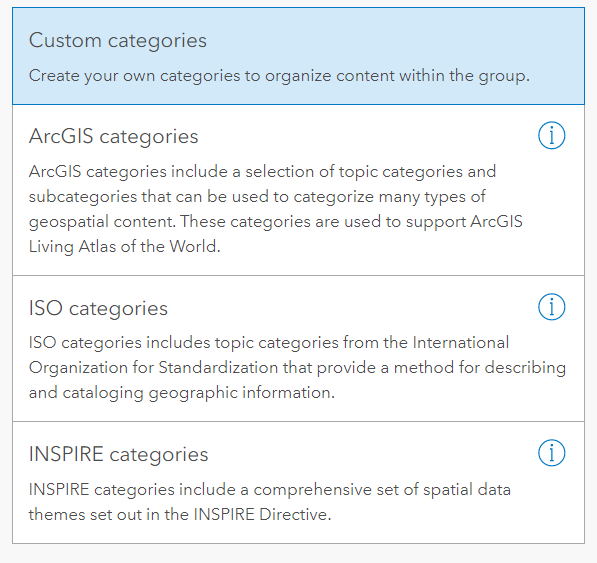 AGOL > Group Category Schemas/Trees & Additional F... - Esri Community