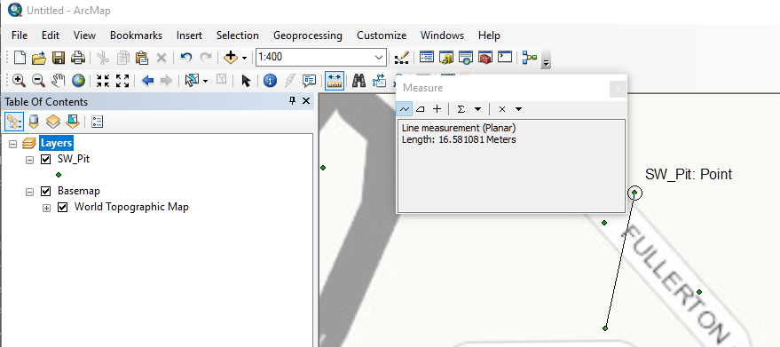 Finding distance between two points - Esri Community