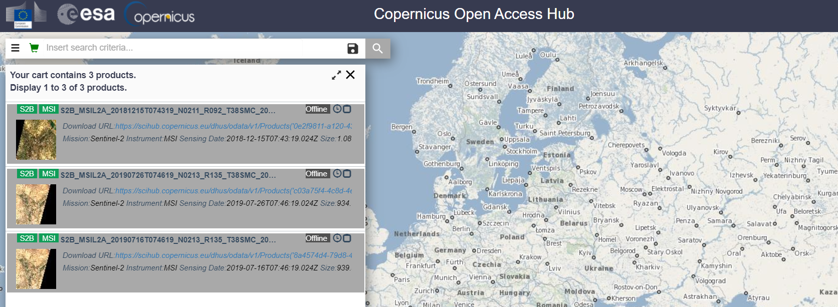 Download Sentinel2 Imageries Offline Esri Community