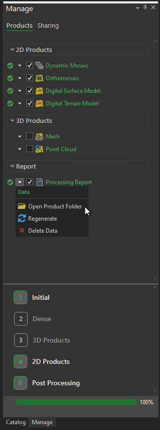 Drone2Map processing report export - Esri Community