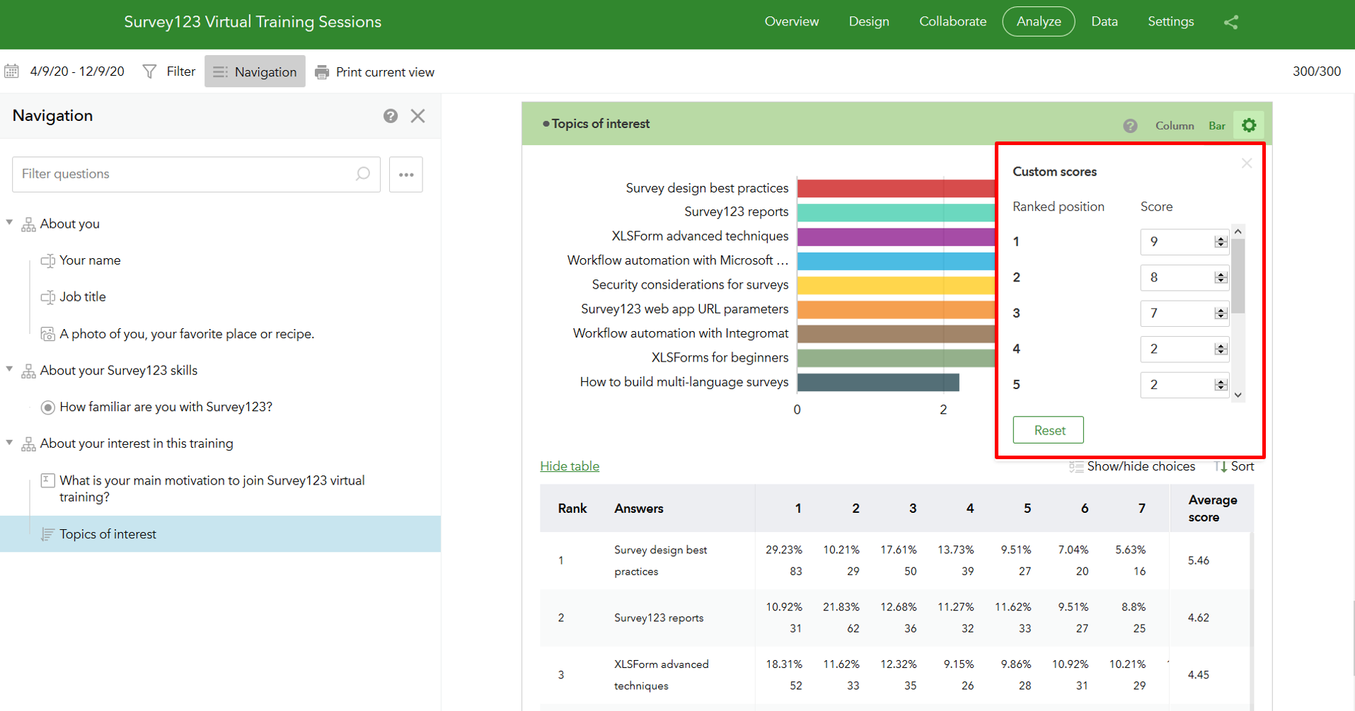 What's new in Survey123 December 2020