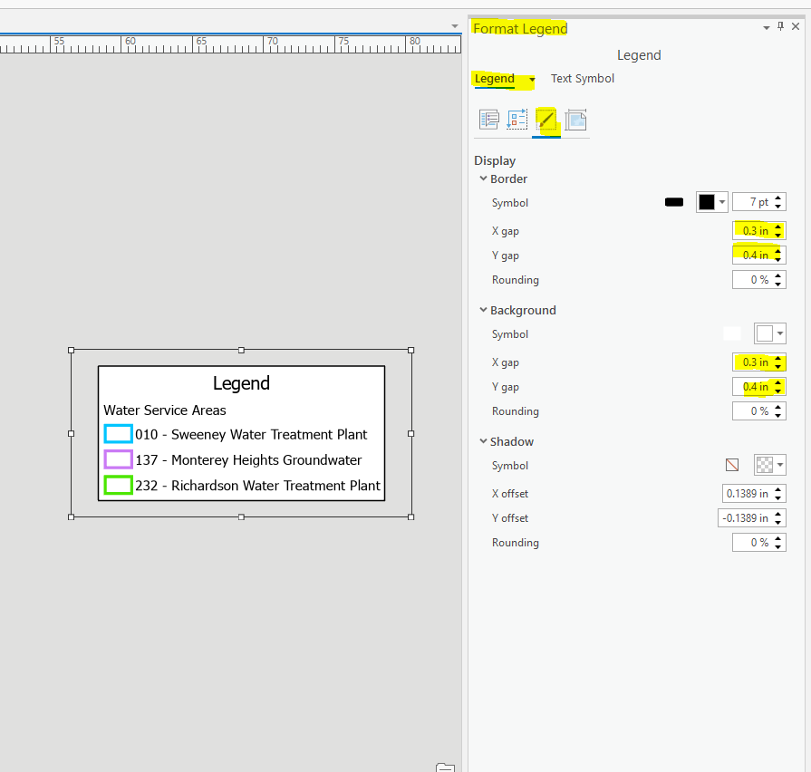How to add spacing/indents around a legend? Pro - Esri Community