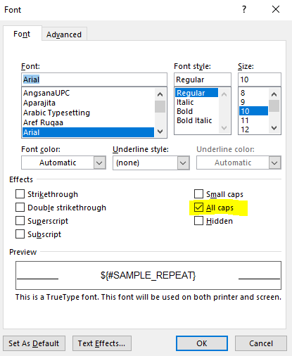 How to force a text to be all Capital letters? - Esri Community