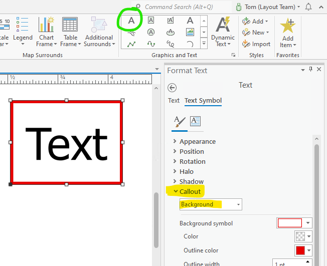 Autofit rectangle to text - Esri Community