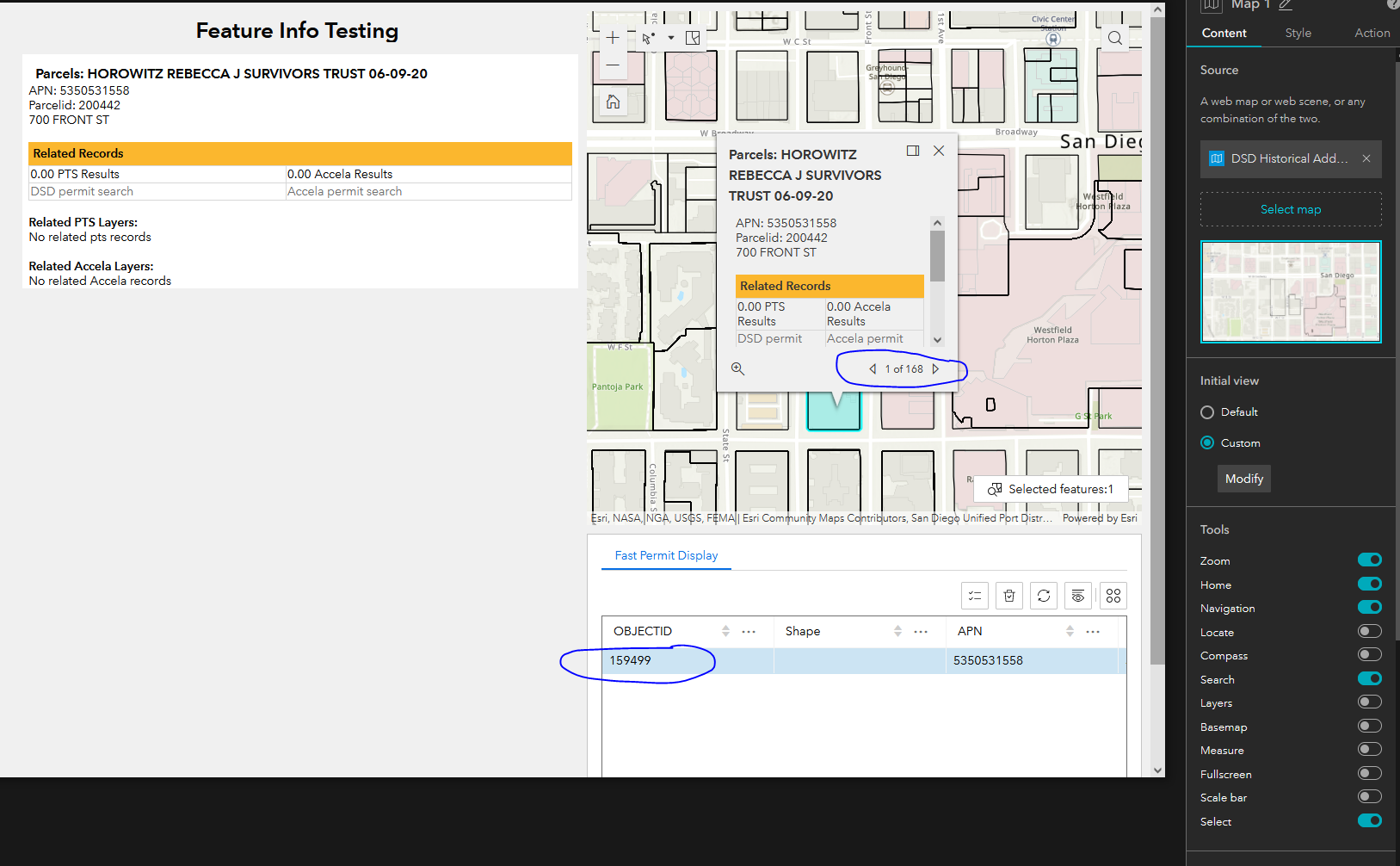 Feature Info widget for multiple pop-ups - Esri Community