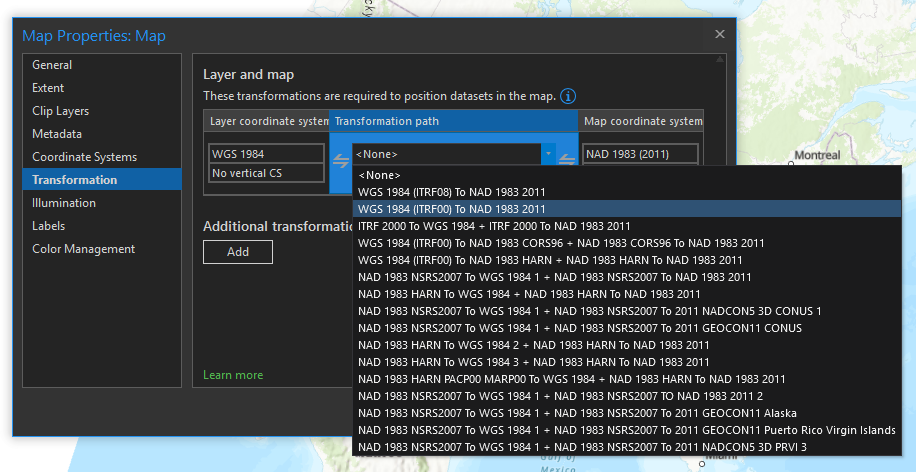 Solved: conversion form WGS84 Web Mercator (auxiliary sphe... - Esri ...