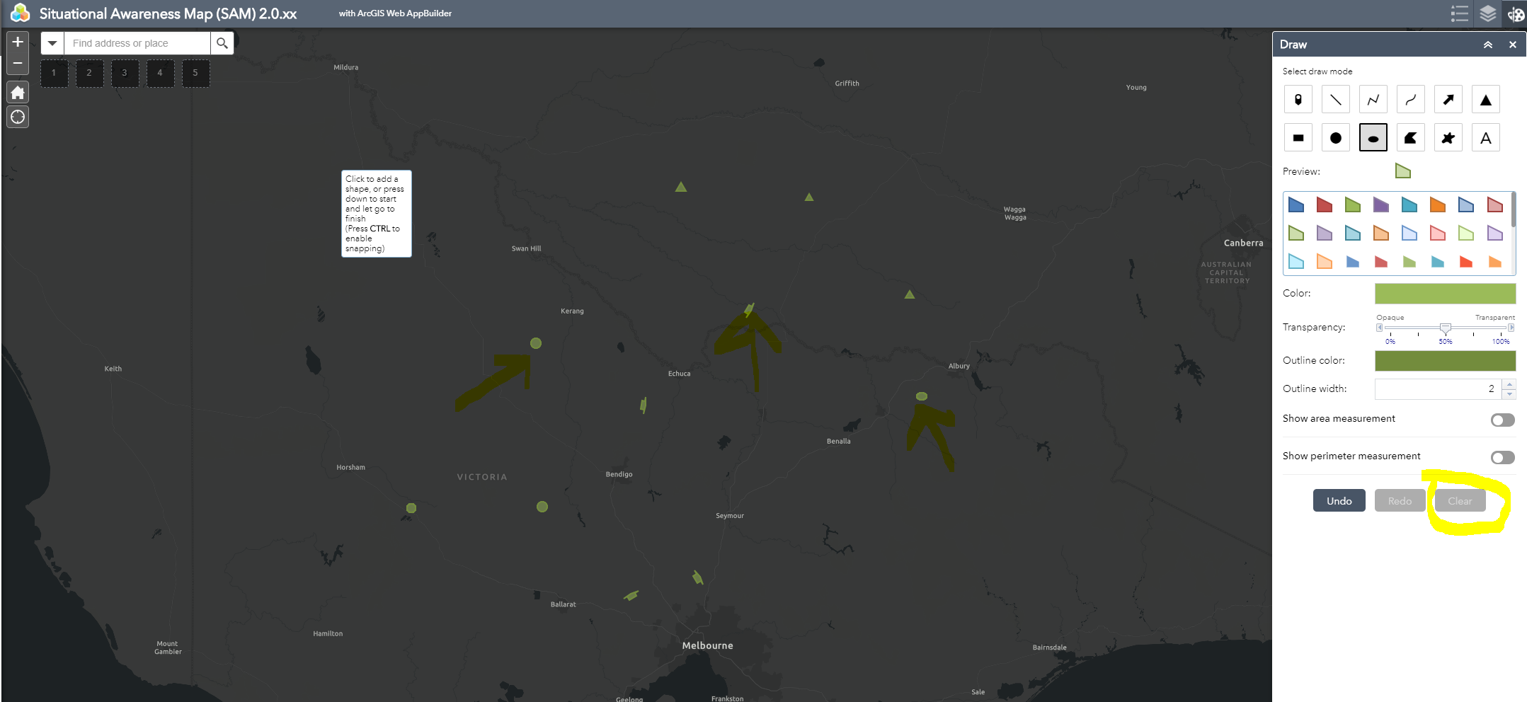 Drawing widget bug in Edge. Circle, ellipse, arrow... - Esri Community