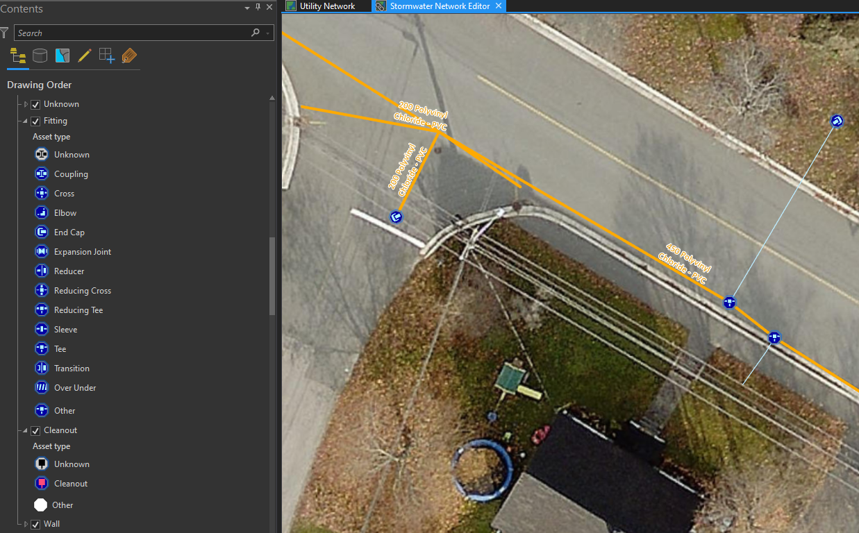 Migrating stormwater fittings to a Utility Network - Esri Community