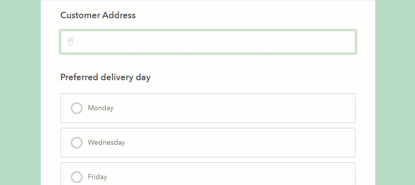 Working with the address question type in the Survey123 web designer