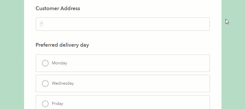 Working with the address question type in the Survey123 web designer