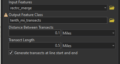 Generate Transects Along Lines tool - add "By Perc... - Esri Community