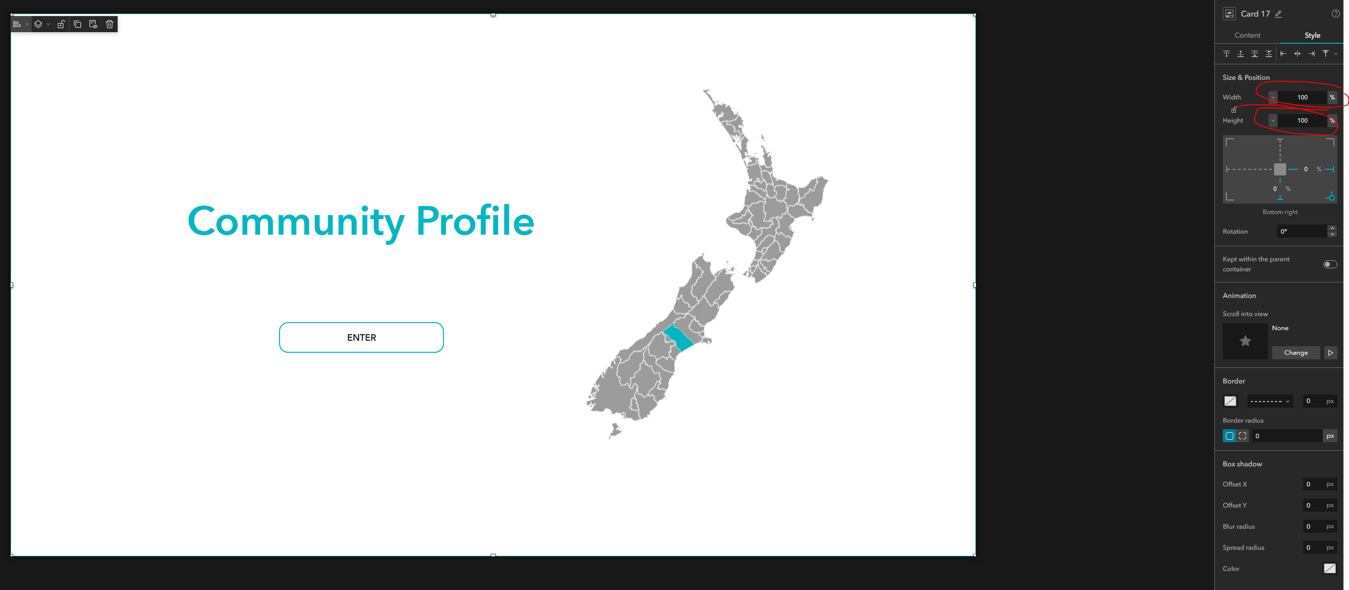Correct settings so all text, images, and widgets ... - Esri Community