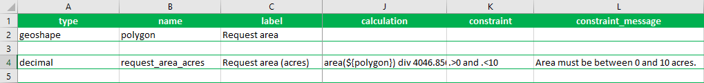 Solved: Polygon Size Constraint Survey123 - Esri Community