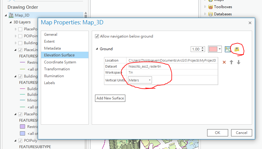Elevation surface is not showing in 3D scene conte... - Esri Community