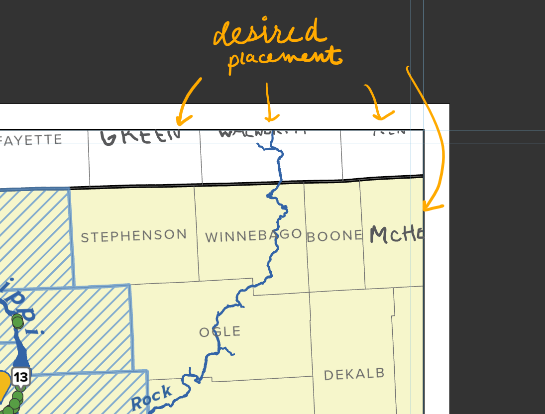 Solved: Allow labels to overrun data frame - Esri Community