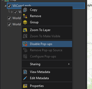 Webmap setting (tile layer with popup configured f... - Esri Community