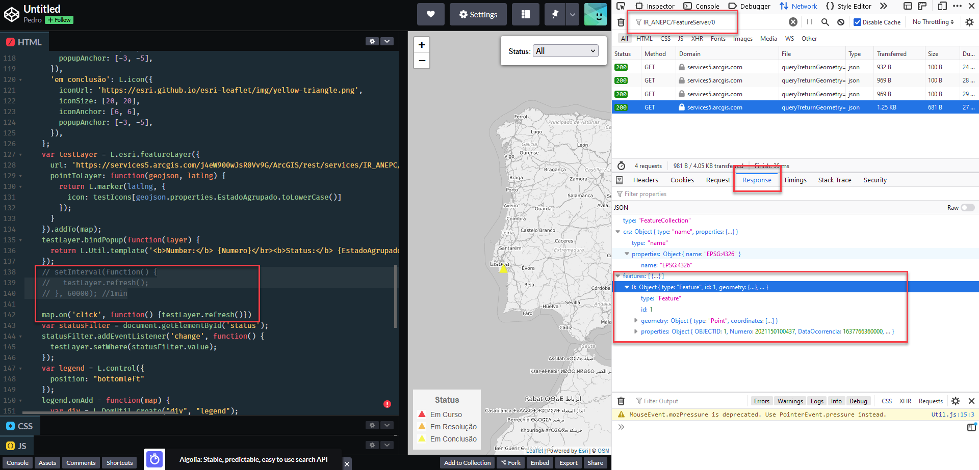 Solved: Esri Leaflet refresh() method not working - Esri Community