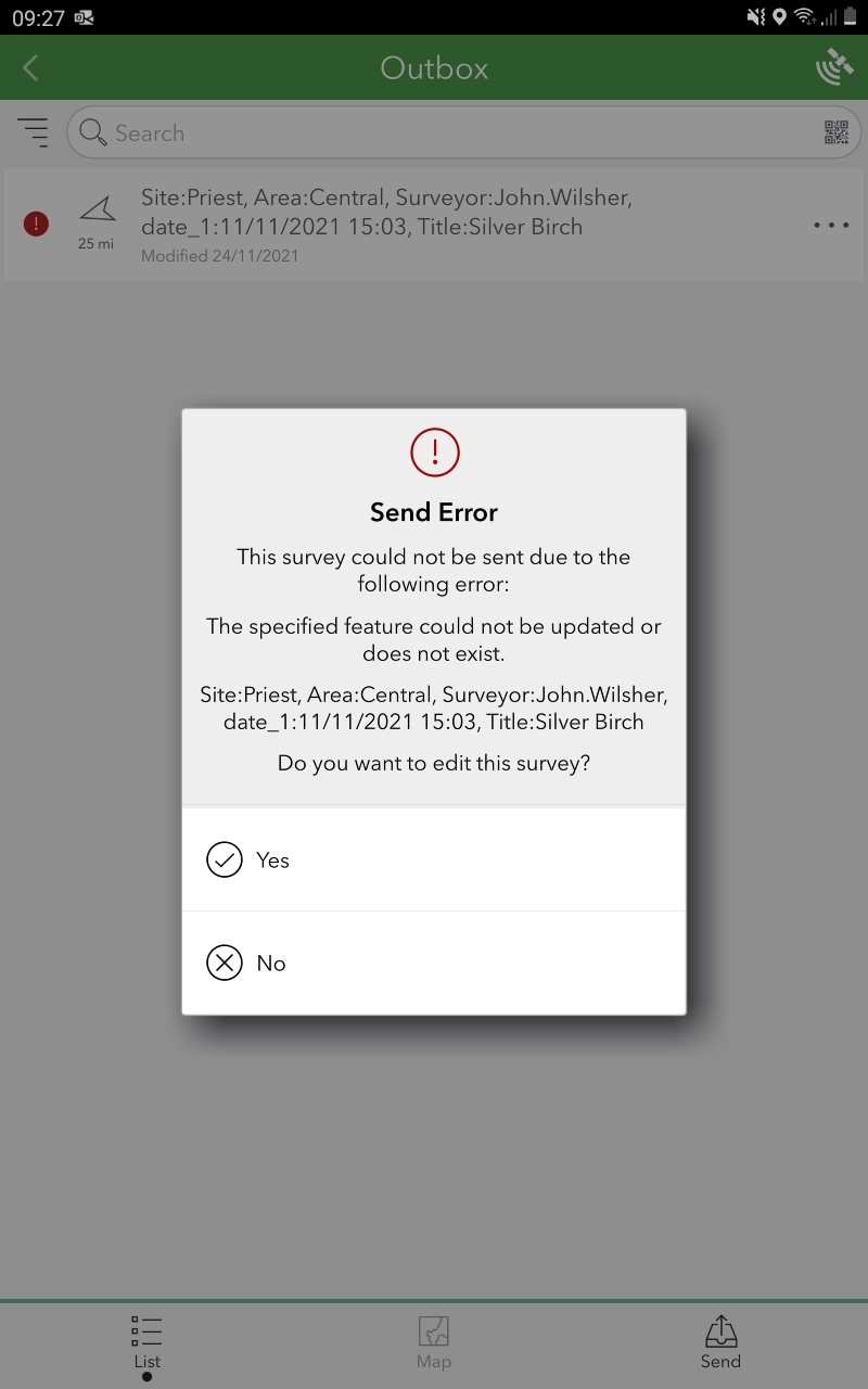 Solved: Error message: a point hasn't synched with the ser... - Esri ...