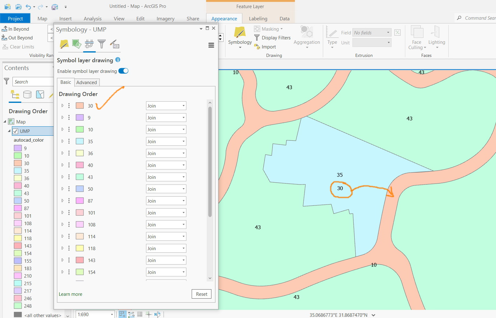 AcGIS Pro 2.8.2: The label of a polygon appears in... - Esri Community