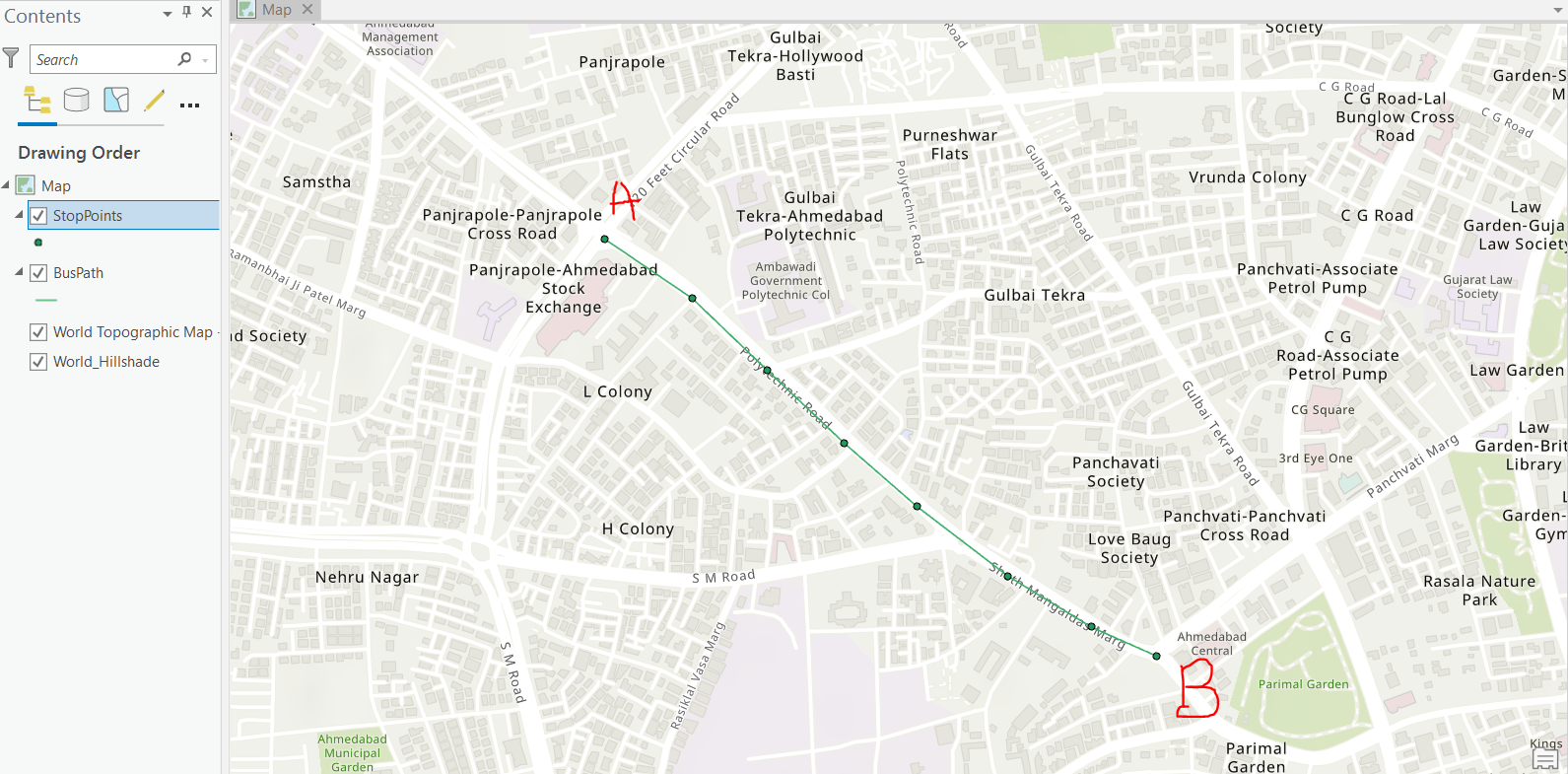 Netowrk data structure for bus routes - Esri Community