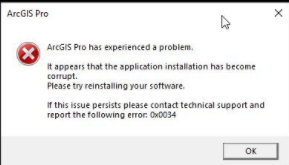 ArcGIS Pro 2.5 0x0034 error, when use gp tool - Esri Community