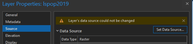 Solved: Raster data source problem - Esri Community