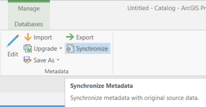 Option to automatically populate metadata - Esri Community