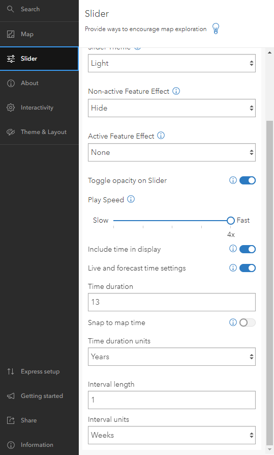 Solved: Time Slider units smaller then "Month" not availab... - Esri ...