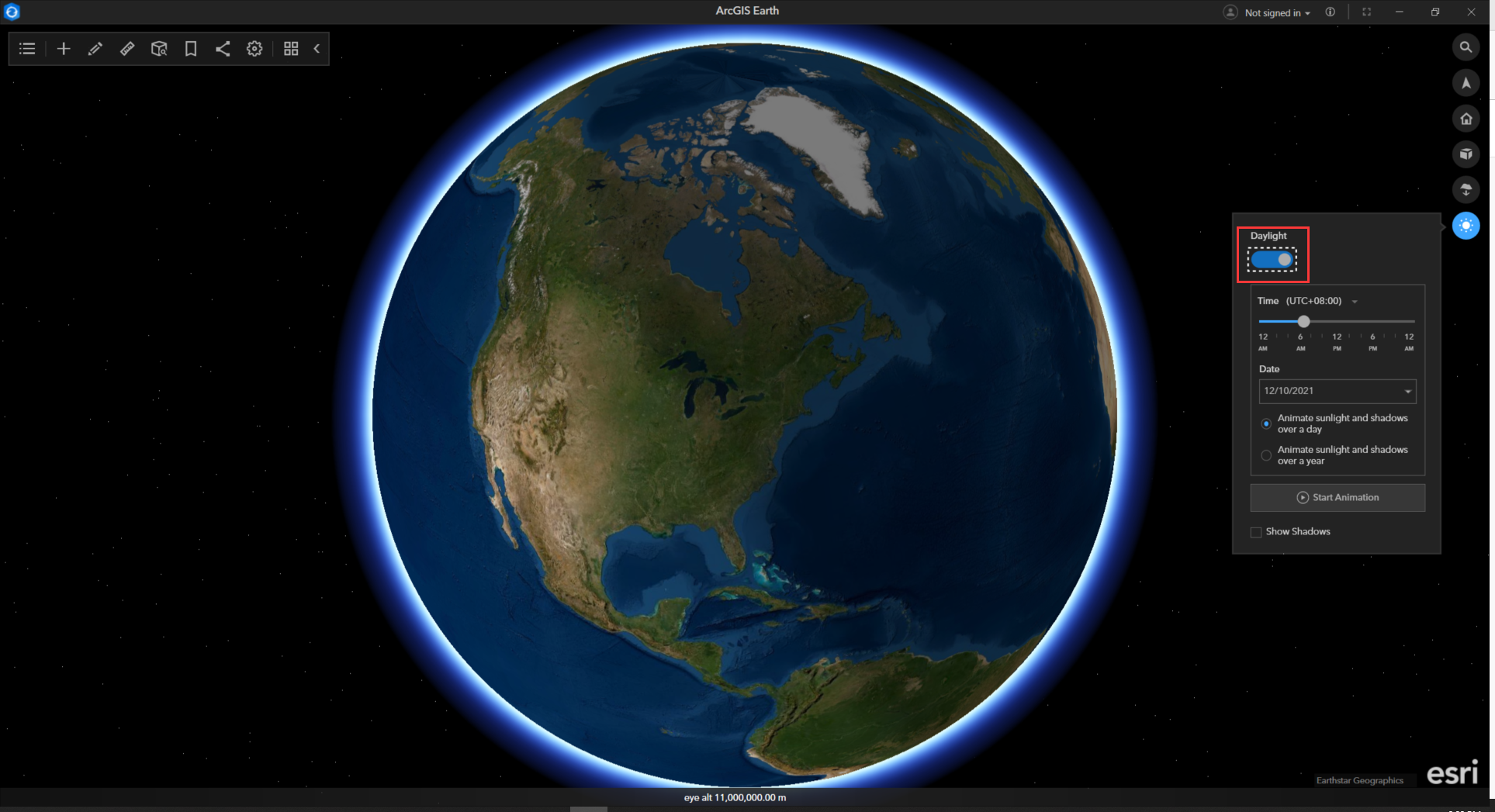 ArcGIS Online Global Earth Scene with atmospheric ... - Esri Community