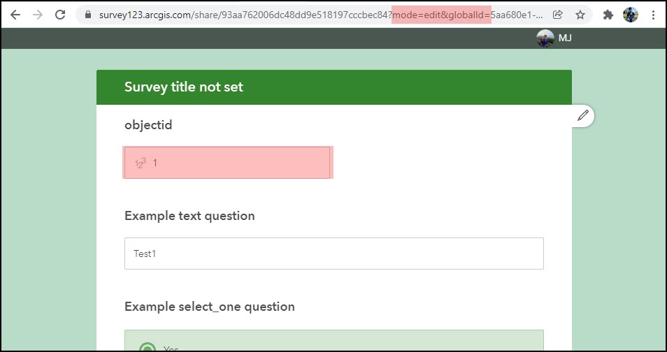 Solved: Pull ObjectID Survey123 - Esri Community