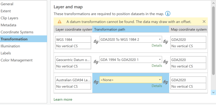 Solved: Datum Transformation Issue - Esri Community