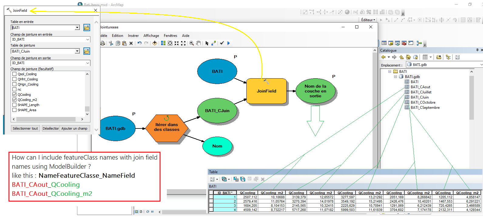 Solved: How can I include featureClass names with join fie... - Esri Community